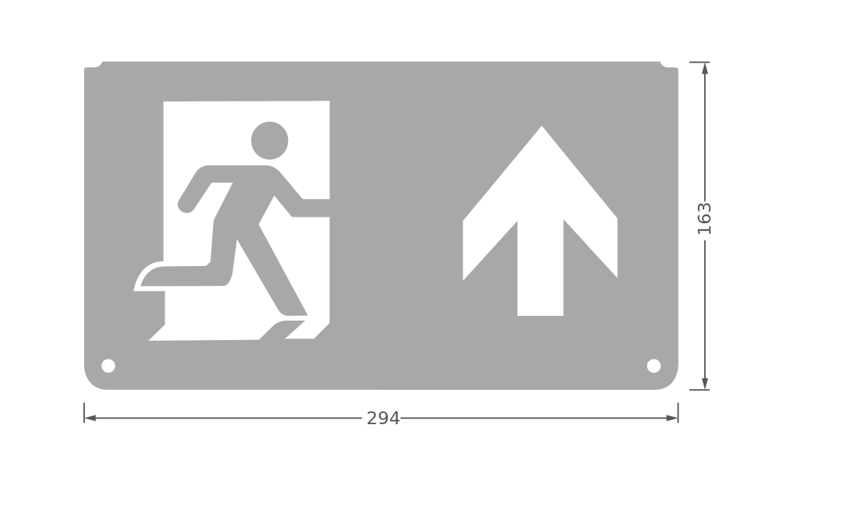 EMERGENCY EXIT SIGN PICTOGRAMS